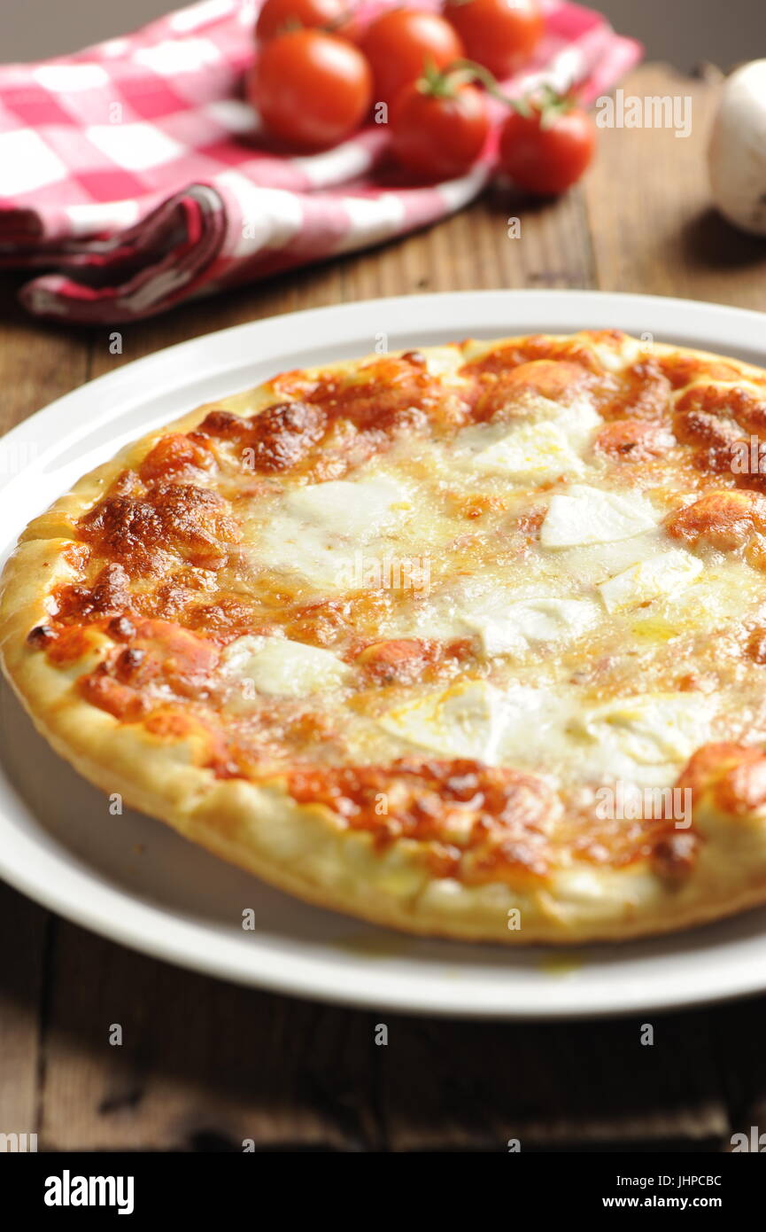 Italian Pizza Margherita Stock Photo - Alamy
