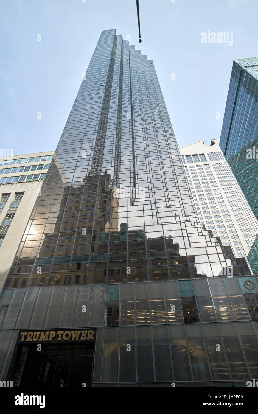 trump tower fifth avenue New York City USA Stock Photo - Alamy