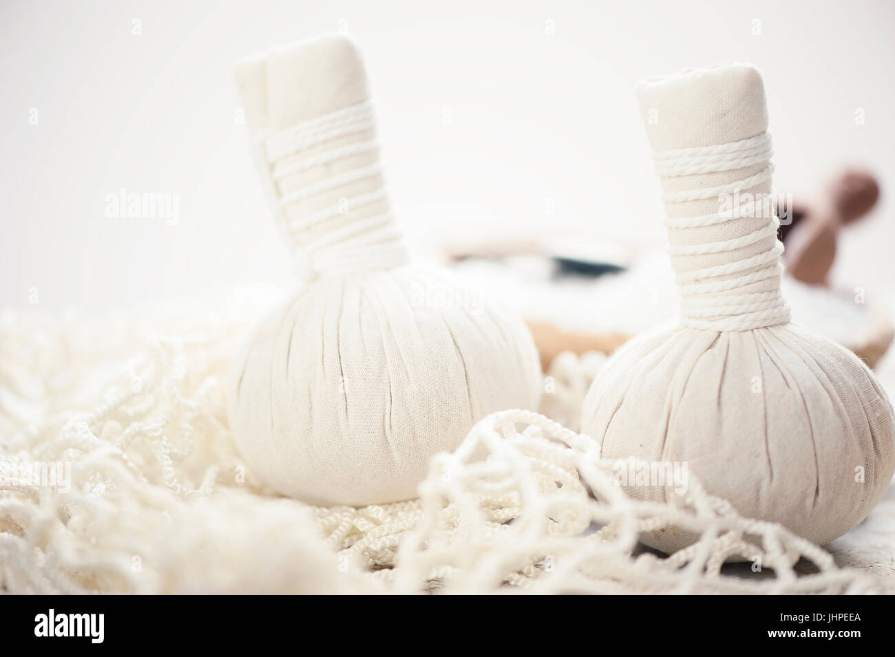 Spa herbal compressing ball Stock Photo - Alamy