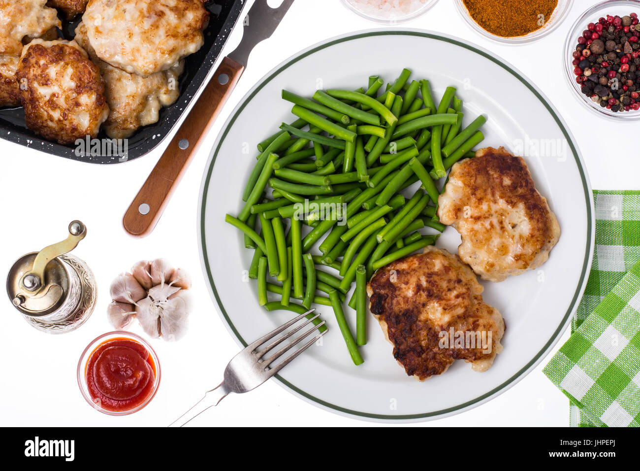 Set of dishes for dinner. Studio Photo Stock Photo - Alamy