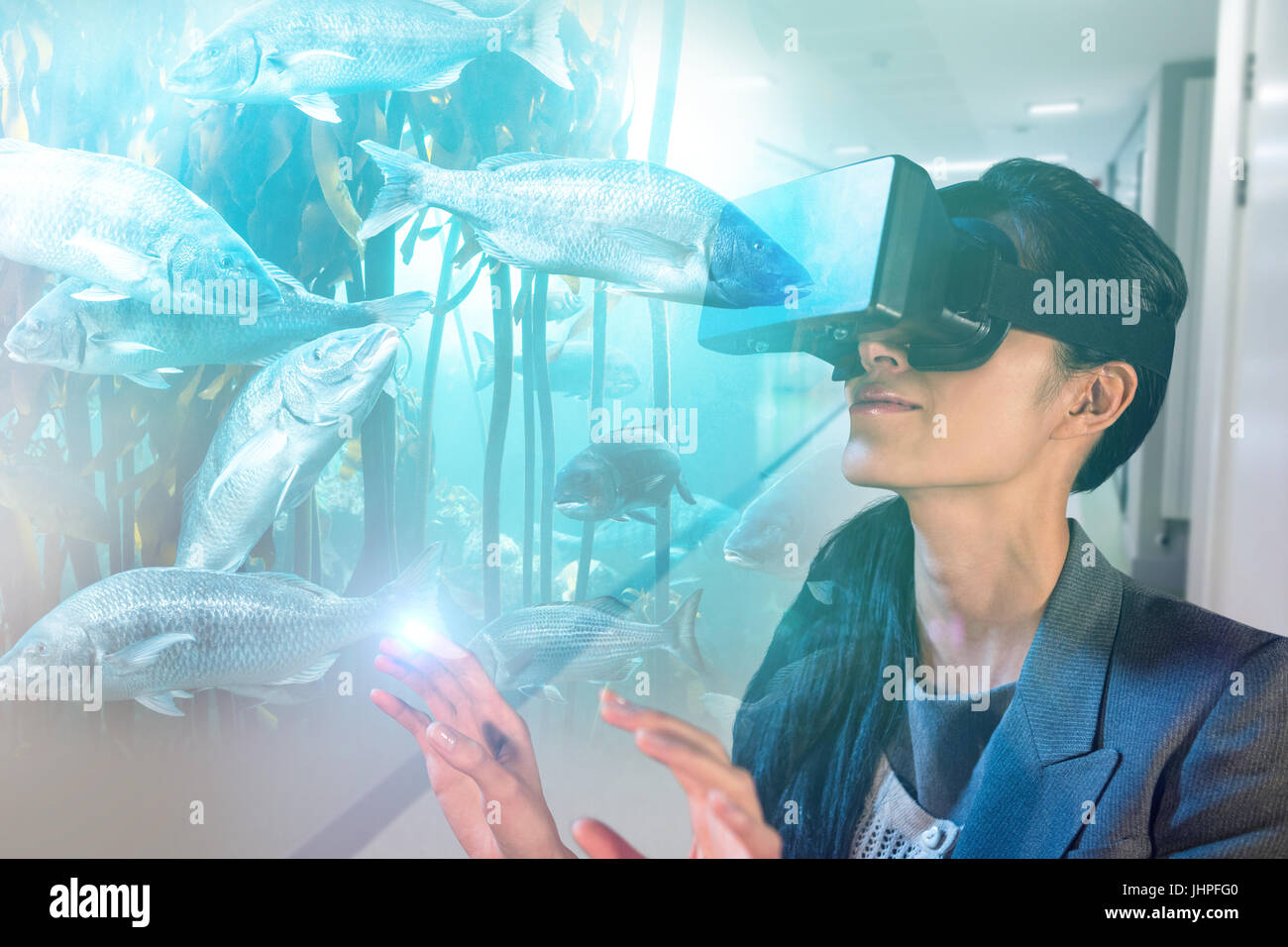Underwater shot young woman swimming hi-res stock photography and ...