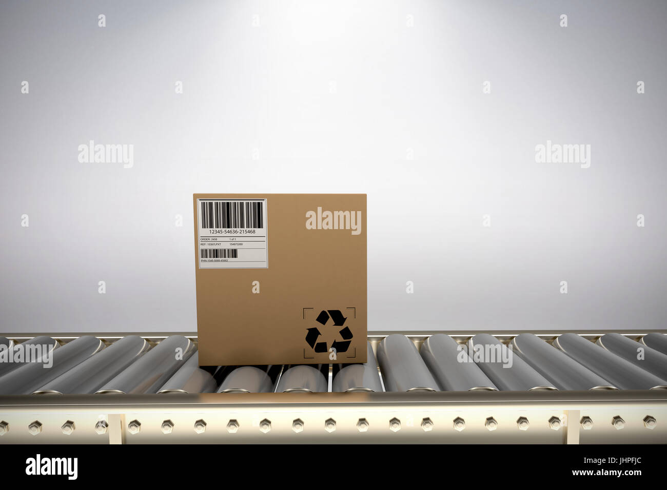 Digital composite man conveyor belt warehouse hi-res stock photography ...