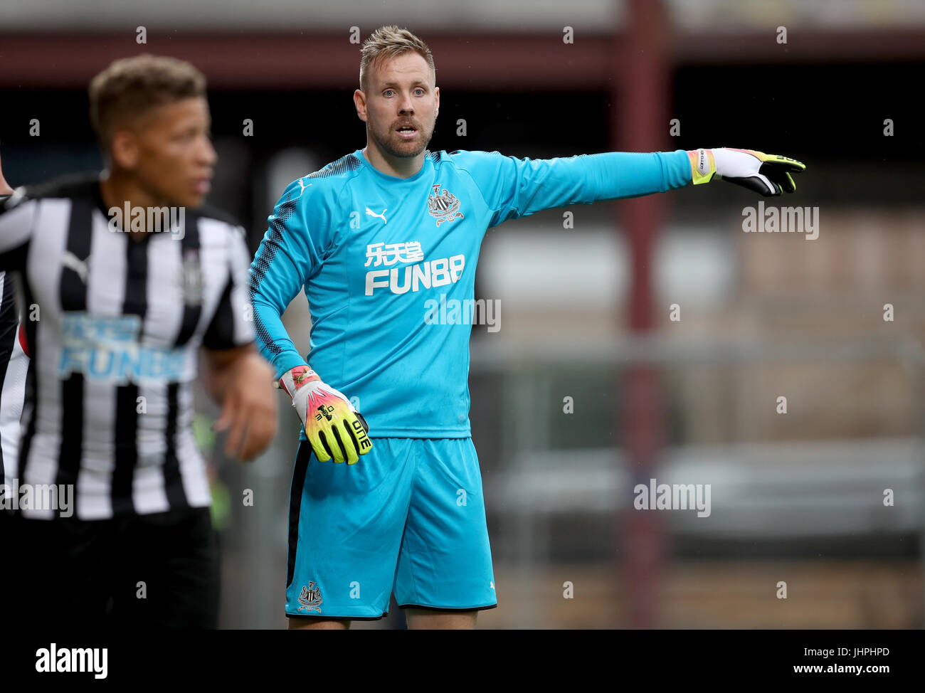Newcastle United's keeper Robert Elliot during the pre-season friendly ...