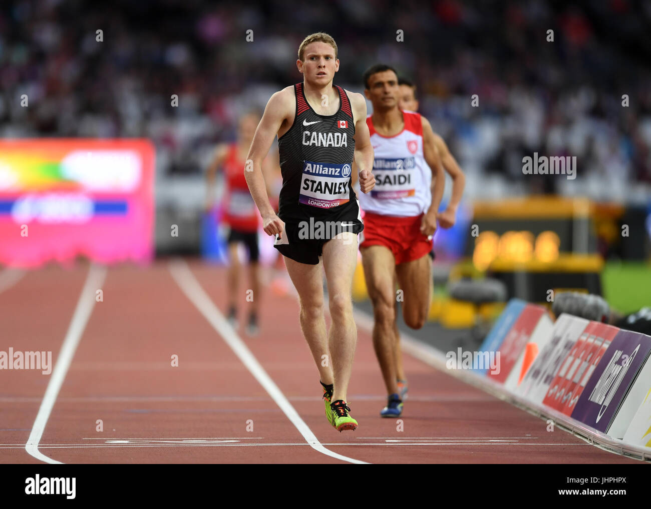 Canada's Liam Stanley wins the Men's 800m T38 second heat during day ...