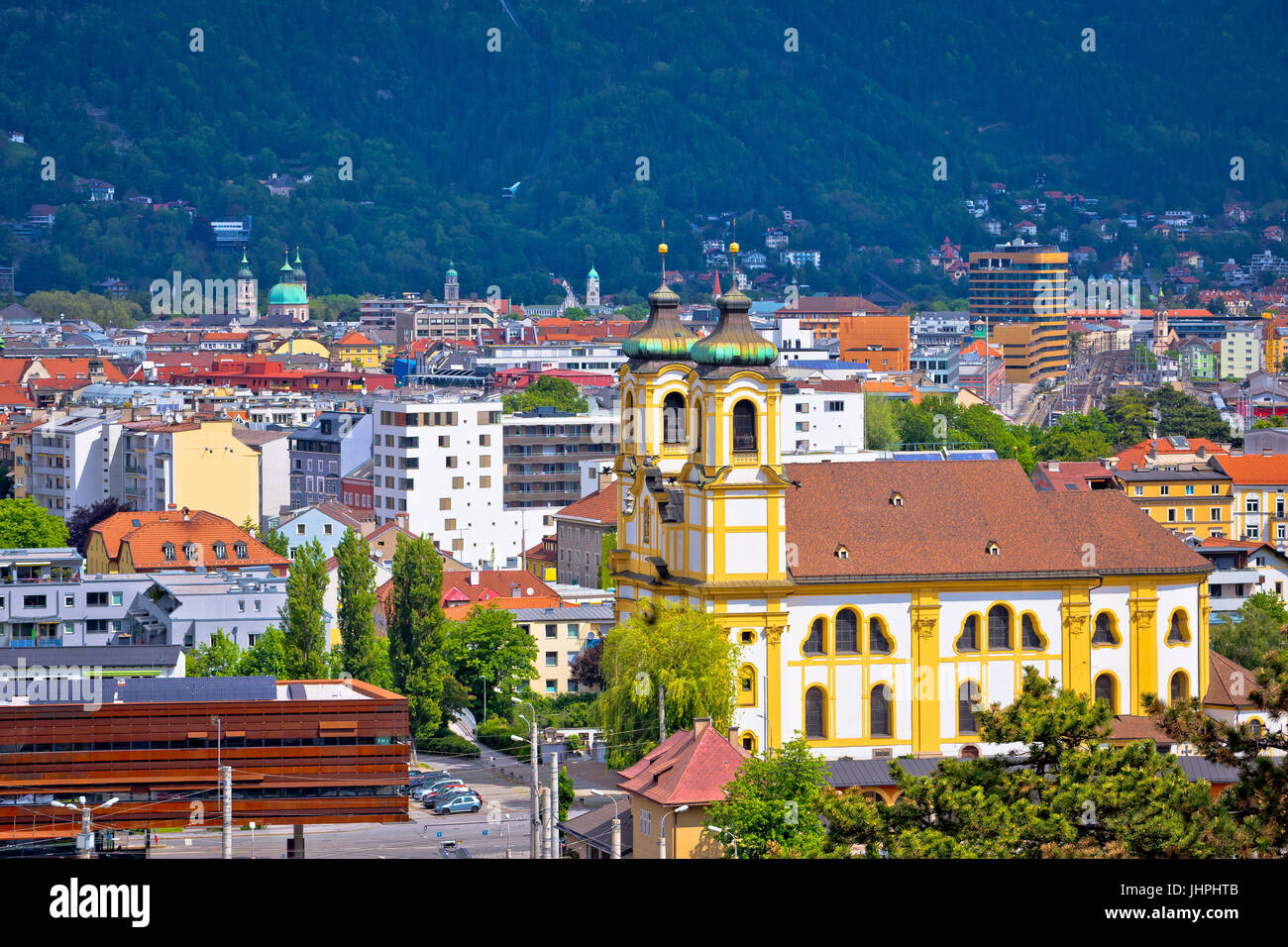 Aerial view of innsbruck hi-res stock photography and images - Alamy