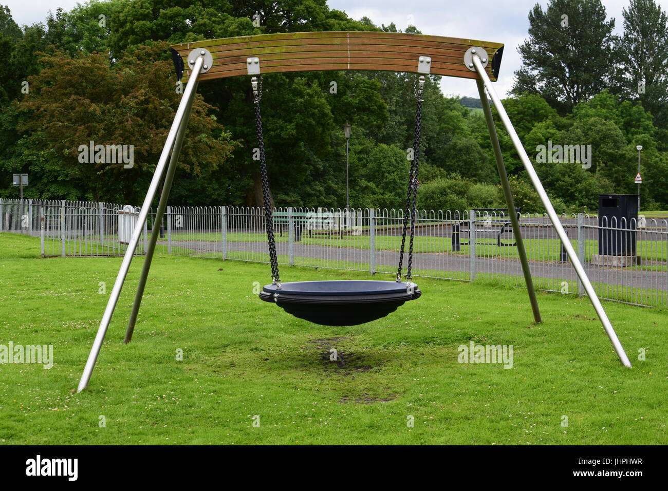 Playground zip wire swings hi-res stock photography and images - Alamy
