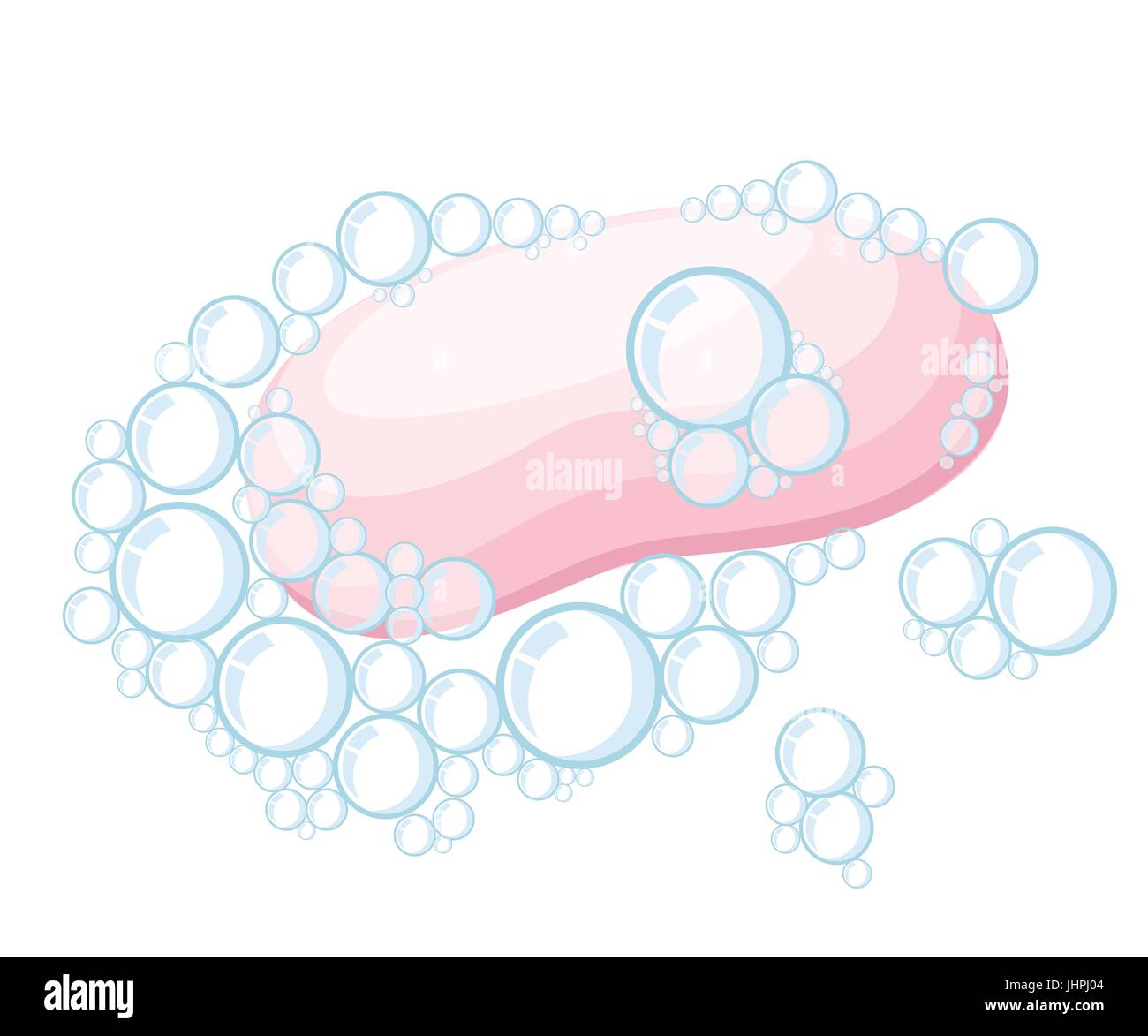 Vector set of cleaning service elements. Housework tools. Soap, sponge ...