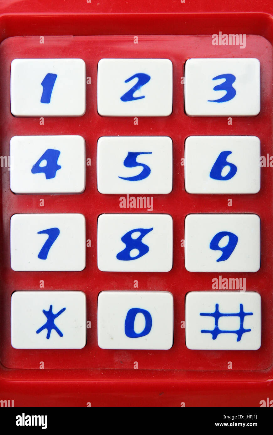 Red plastic numbers hi-res stock photography and images - Alamy