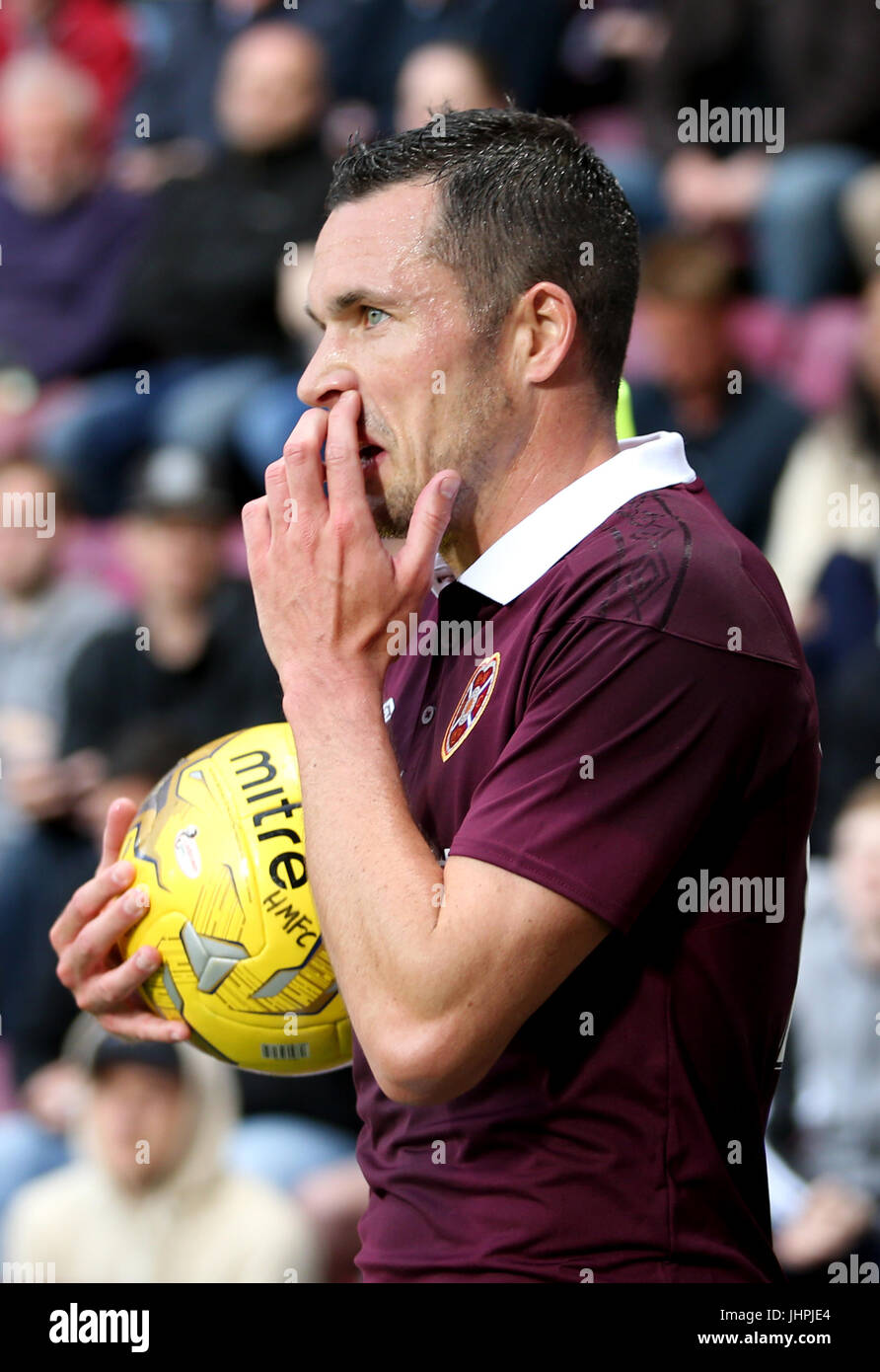 Hearts Don Cowie during the pre-season friendly at Tynecastle Stadium ...