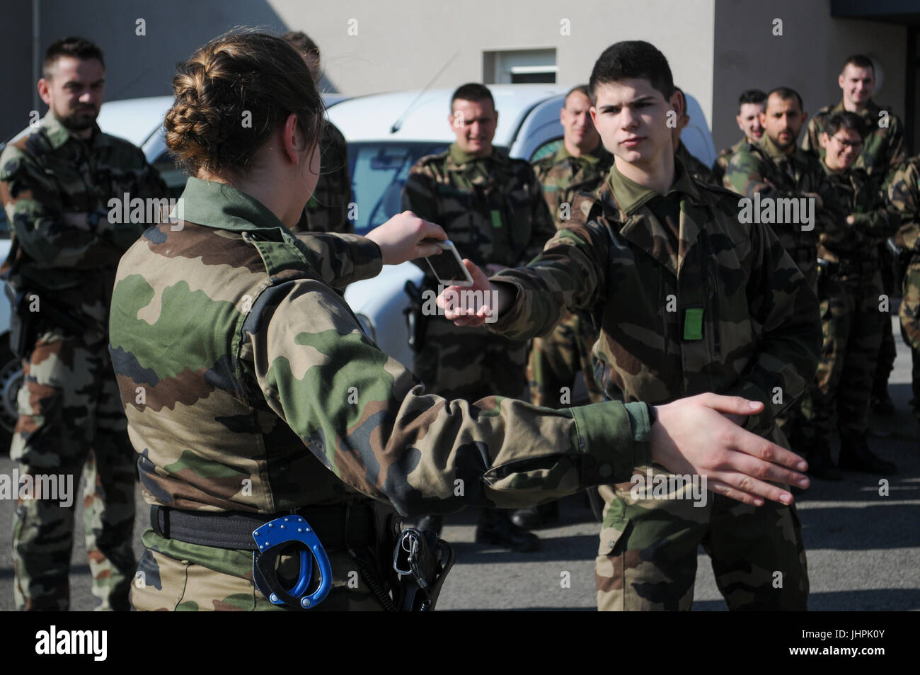 One week with the trainees of French National Gendarmerie Reserve, Lyon ...