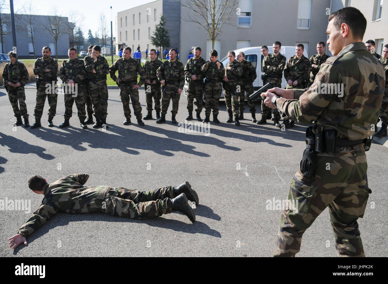 One week with the trainees of French National Gendarmerie Reserve, Lyon ...