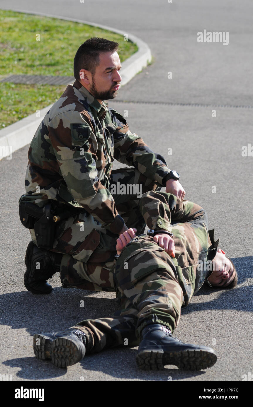 One week with the trainees of French National Gendarmerie Reserve, Lyon ...