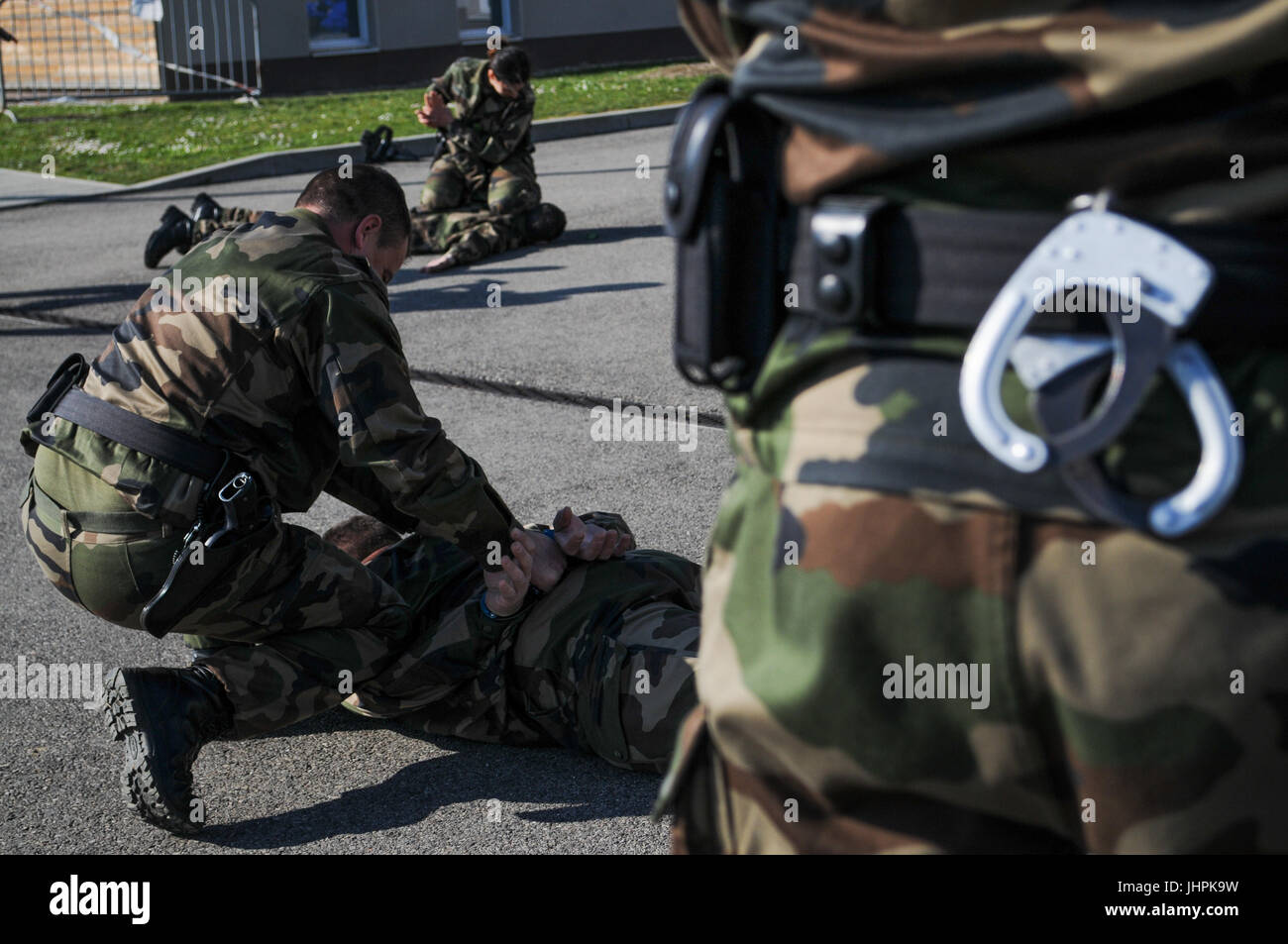 One week with the trainees of French National Gendarmerie Reserve, Lyon ...