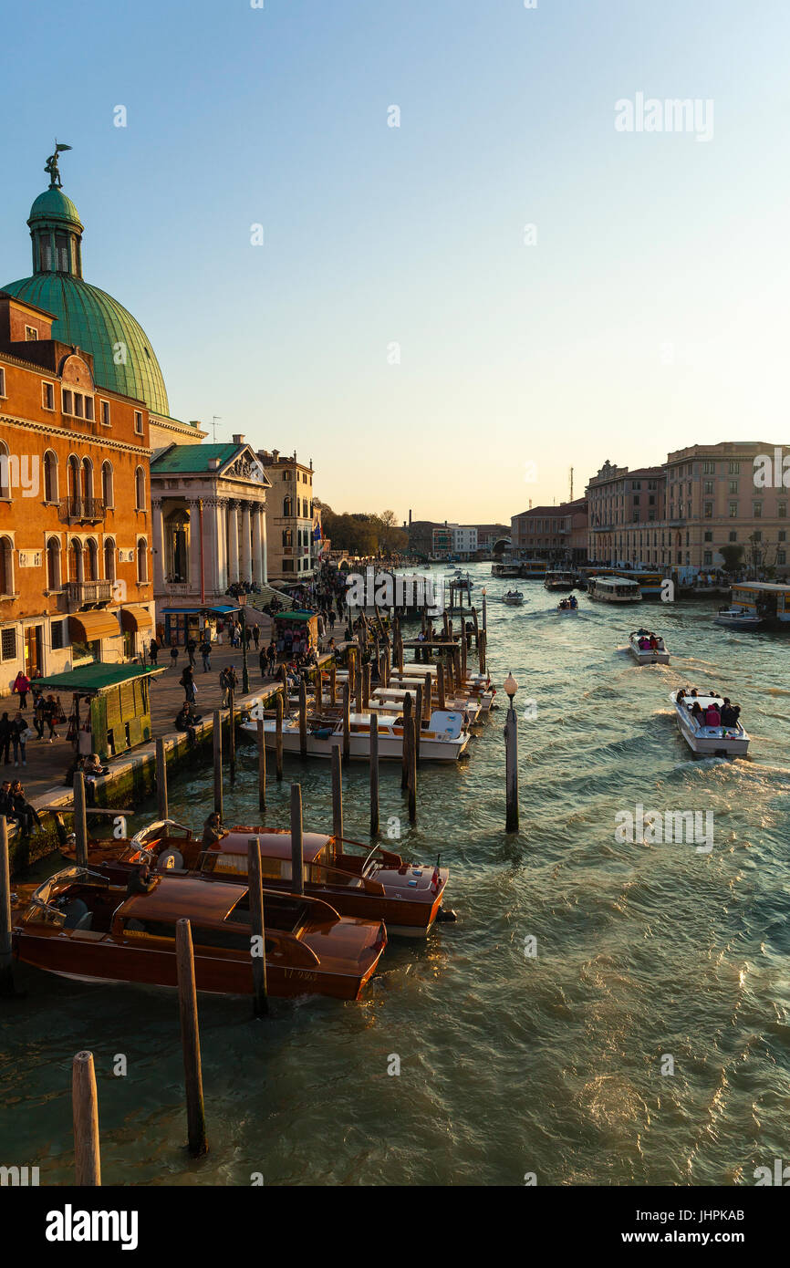 Grand Canal in sunset . Venice, Italy Stock Photo - Alamy
