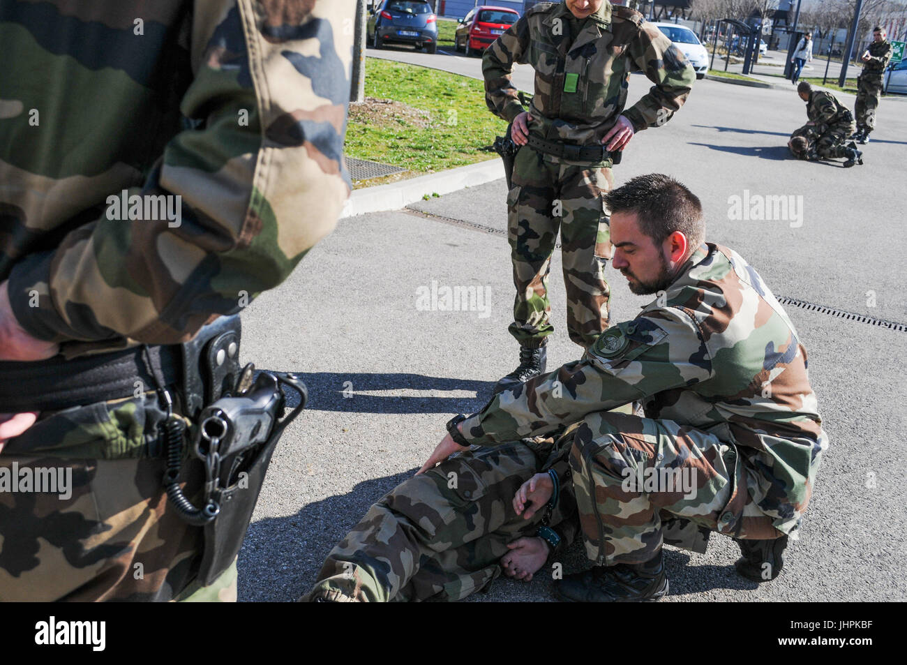 One week with the trainees of French National Gendarmerie Reserve, Lyon ...