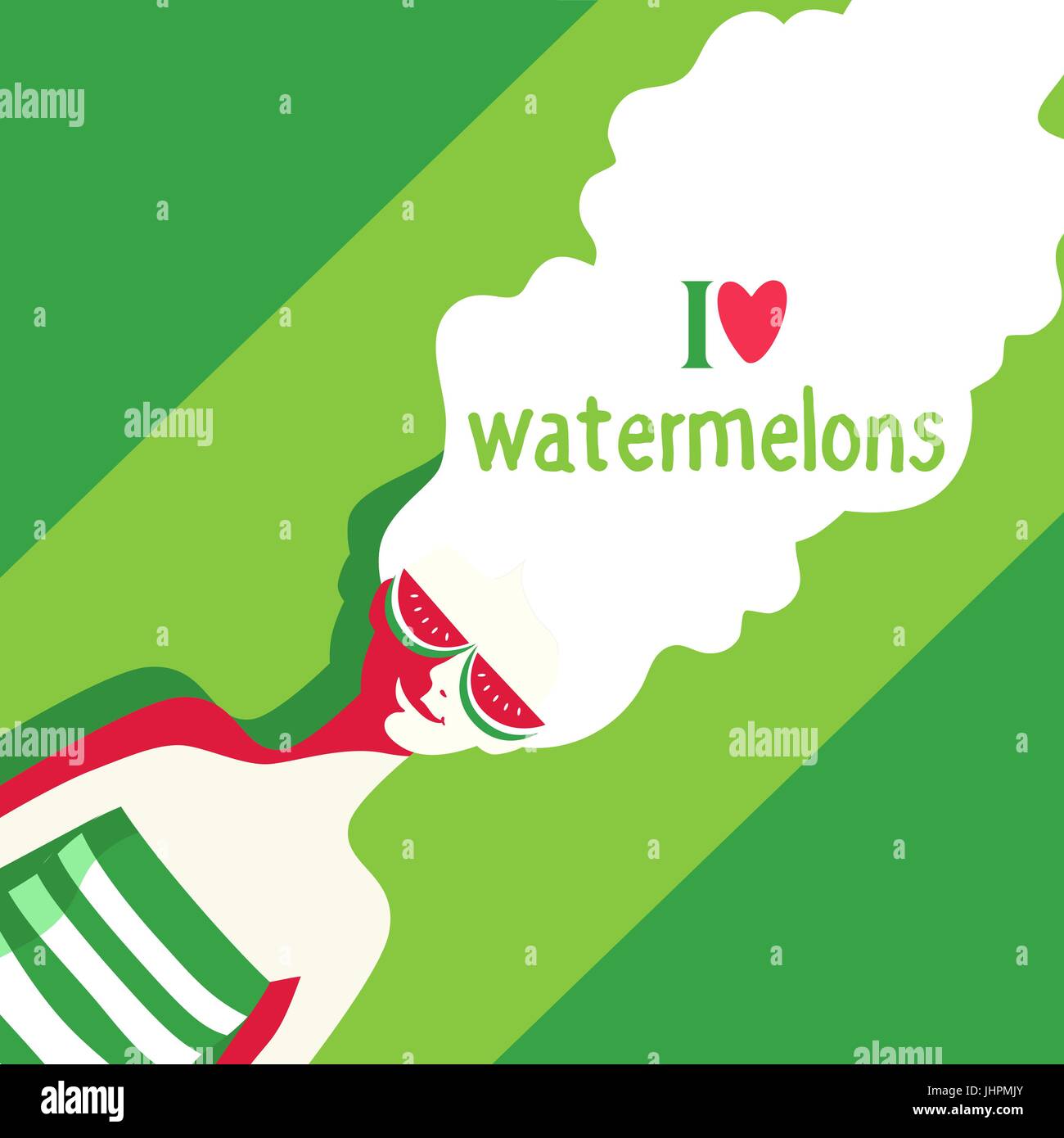 Watermelon poster concept Stock Vector Image & Art - Alamy