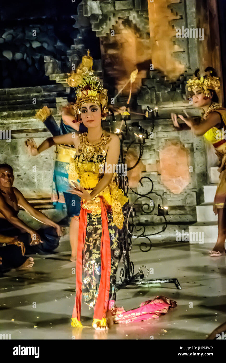 Traditional Balinese dance in traditional costumes Stock Photo - Alamy