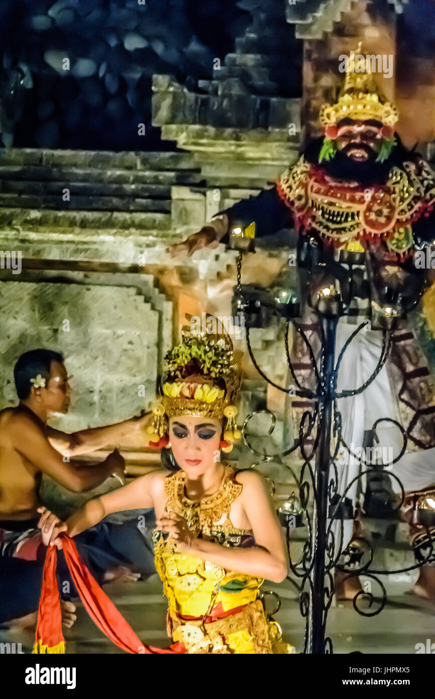 Traditional Balinese dance in traditional costumes Stock Photo - Alamy