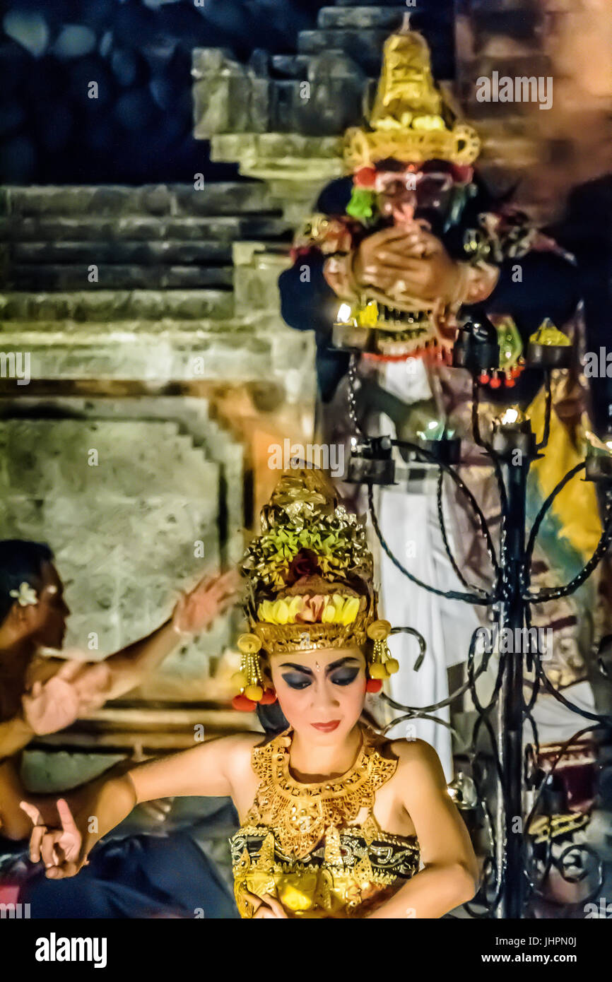 Traditional Balinese dance in traditional costumes Stock Photo - Alamy