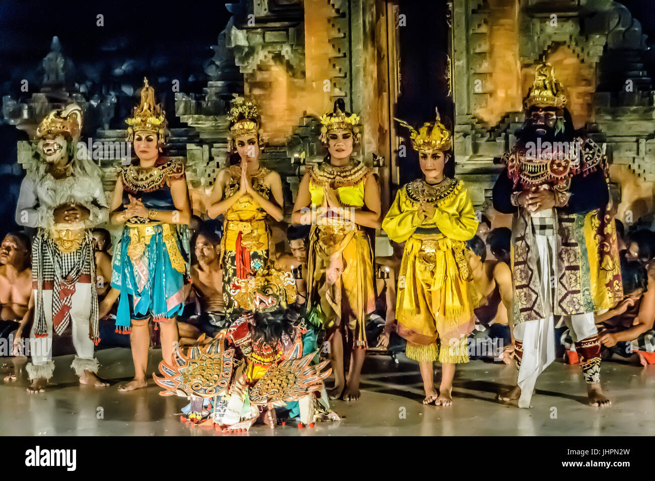 Traditional Balinese dance in traditional costumes Stock Photo - Alamy