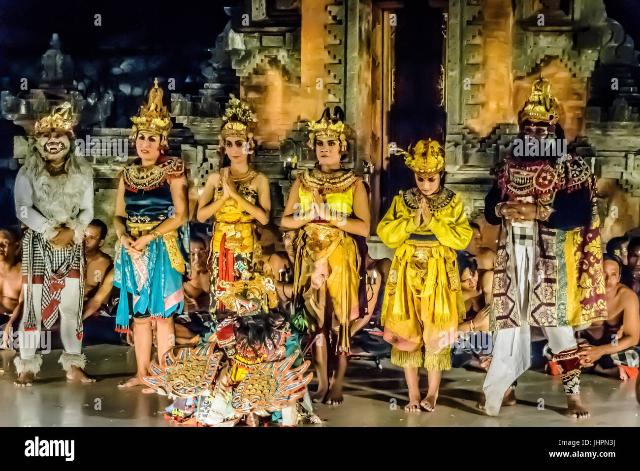 Traditional Balinese dance in traditional costumes Stock Photo - Alamy