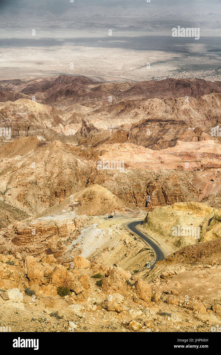in the mountain of eden jordan the view from the antique castle Stock ...