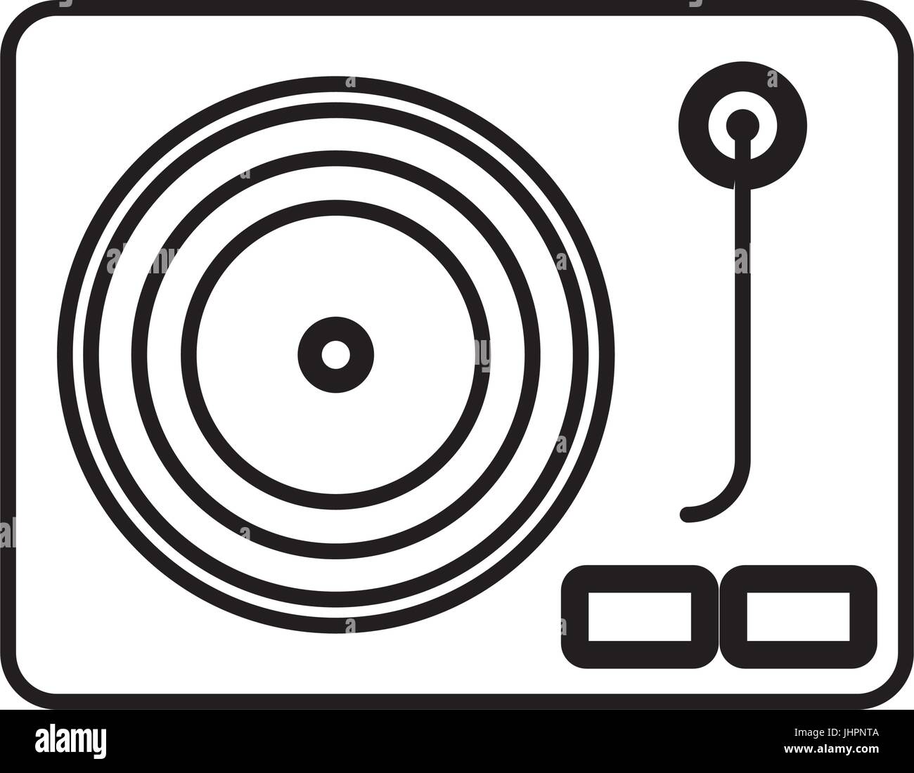 dj turntable icon Stock Vector Image & Art - Alamy