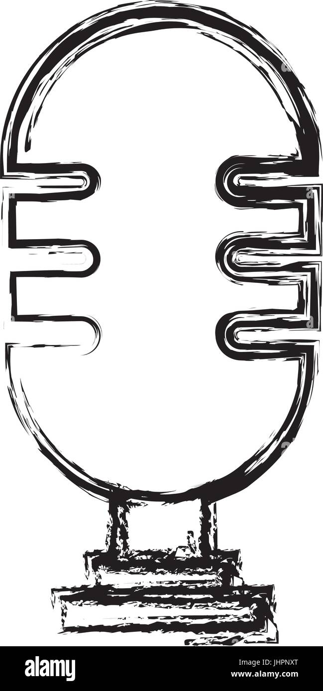 retro microphone icon Stock Vector Image & Art - Alamy