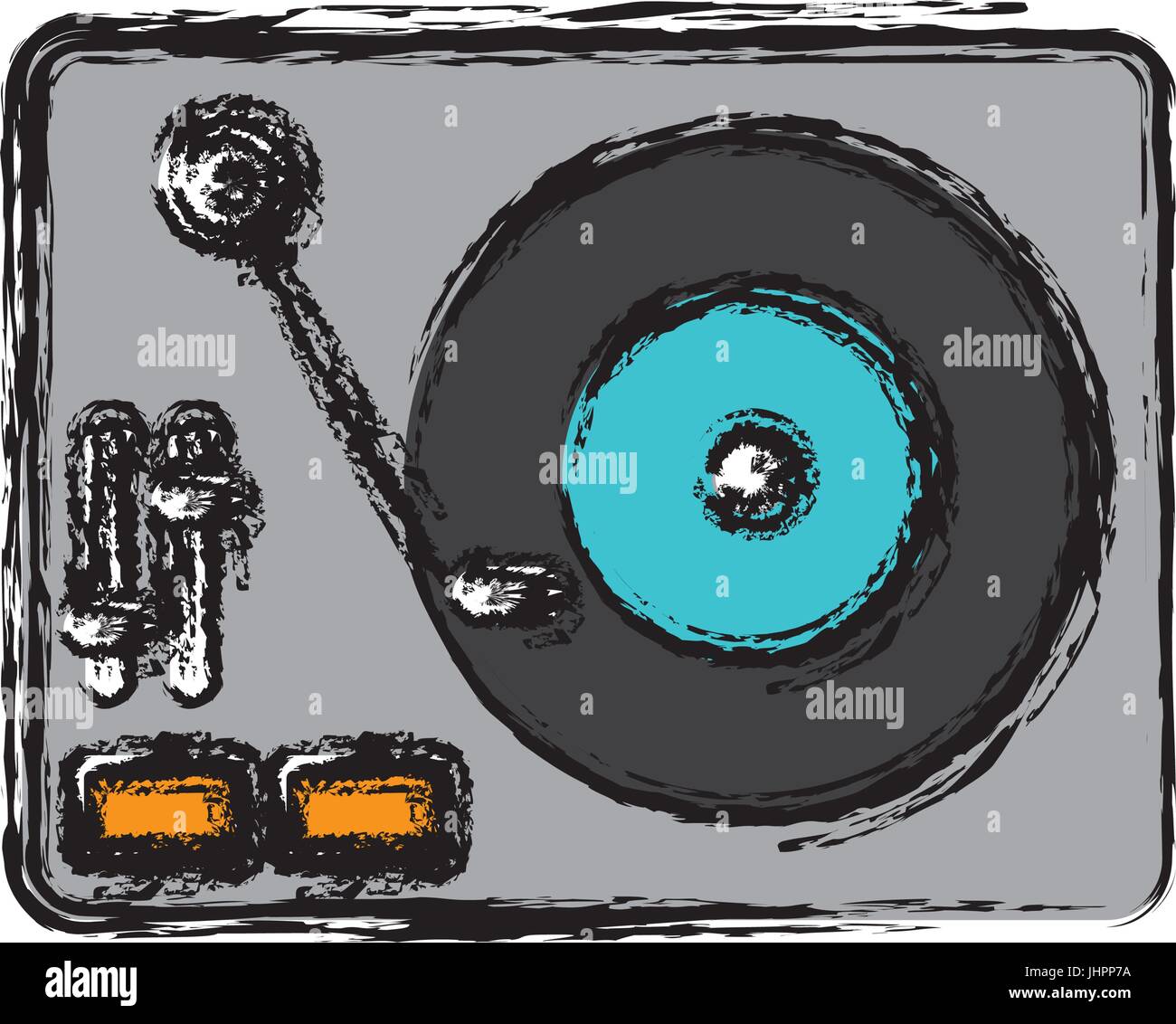 dj turntable icon Stock Vector Image & Art - Alamy