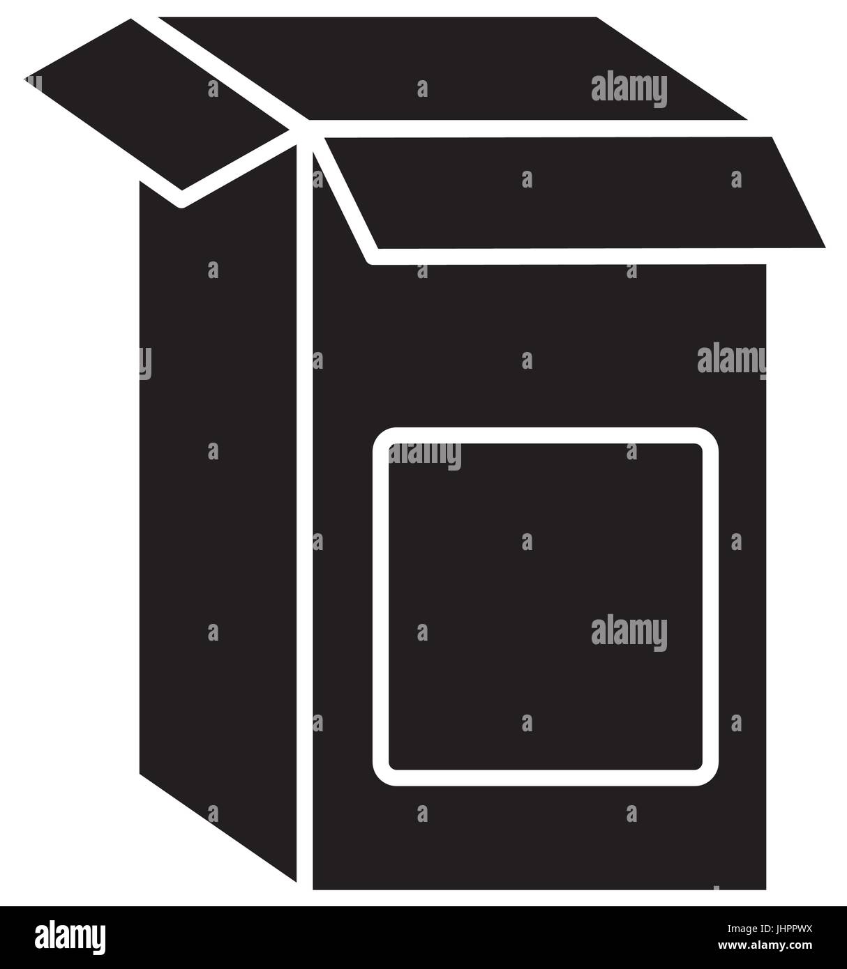 carton box icon Stock Vector Image & Art - Alamy