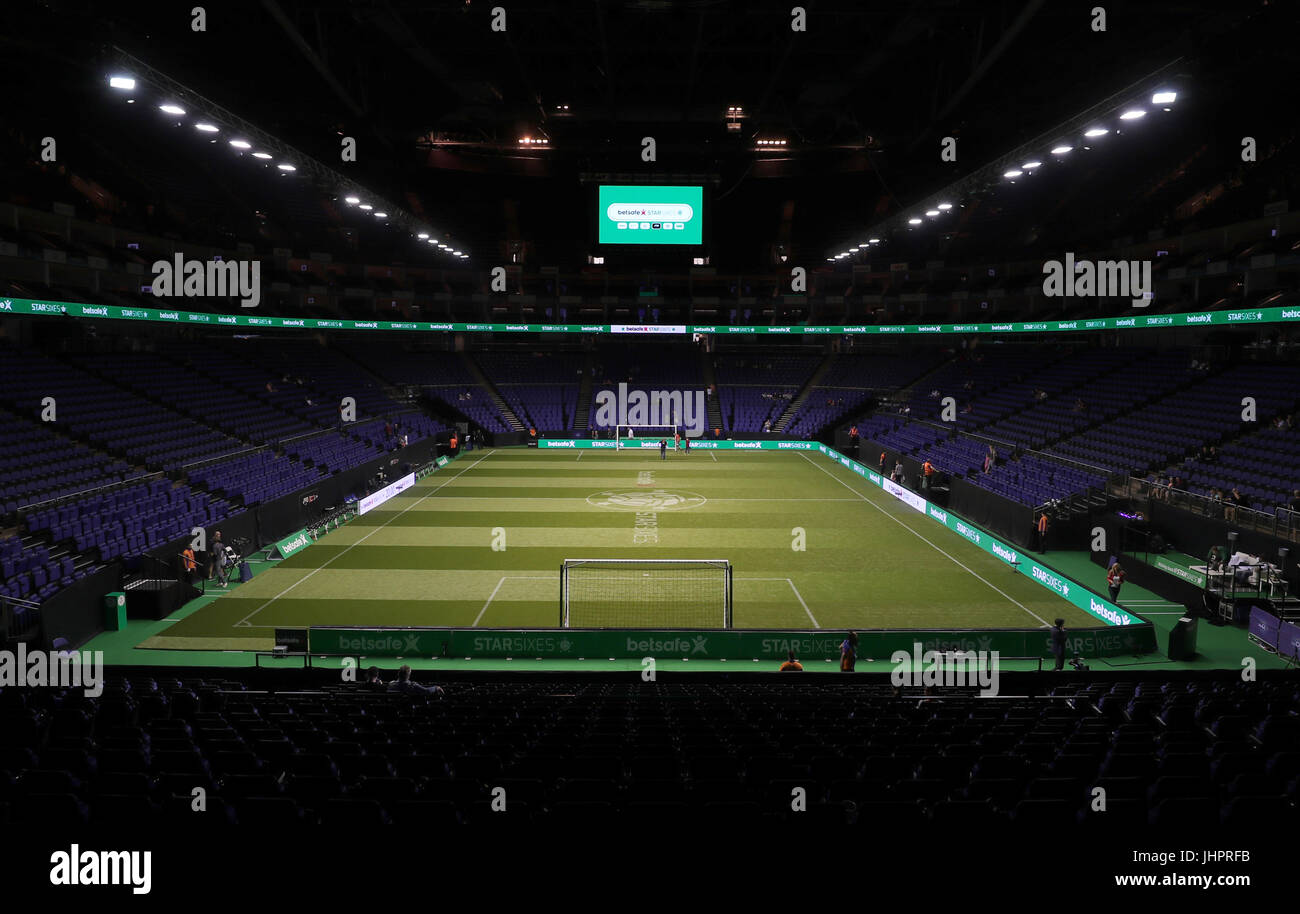 The Star Sixes Tournament pitch before play gets underway at The O2 ...