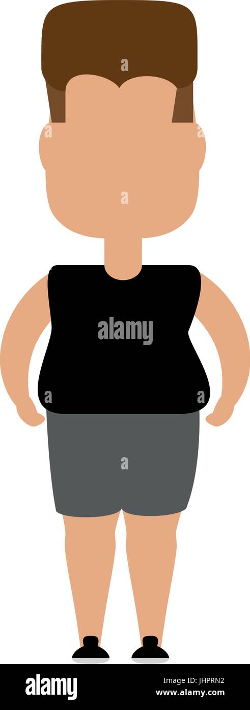 Fat man cartoon Stock Vector Image & Art - Alamy