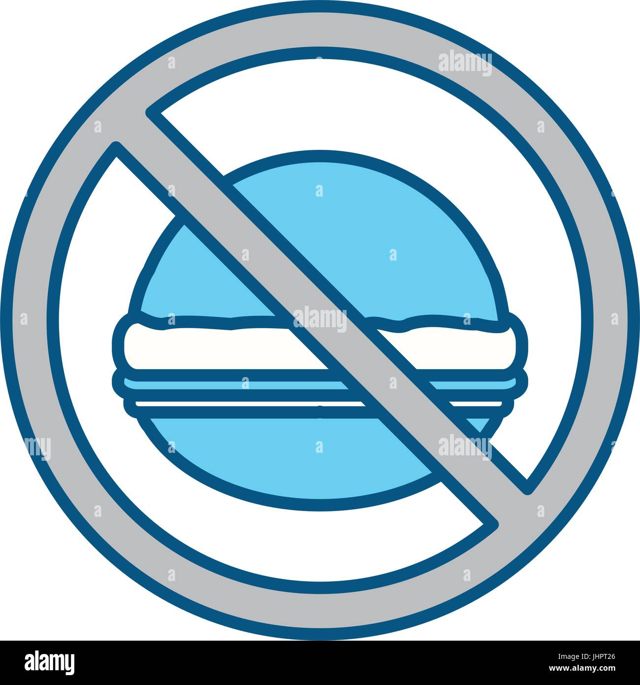 Fast food prohibited Stock Vector Image & Art - Alamy