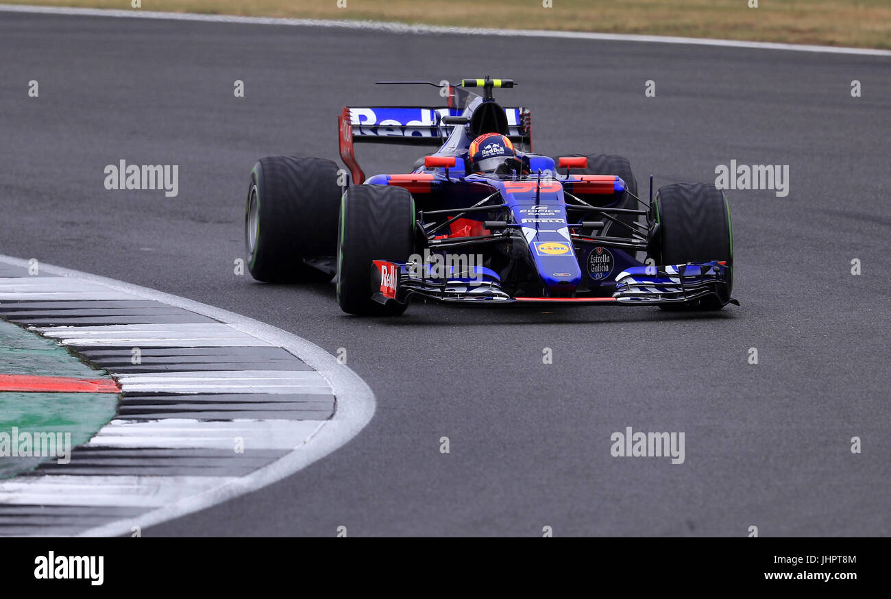 Toro Rosso's Carlos Sainz during qualifying for the 2017 British Grand ...