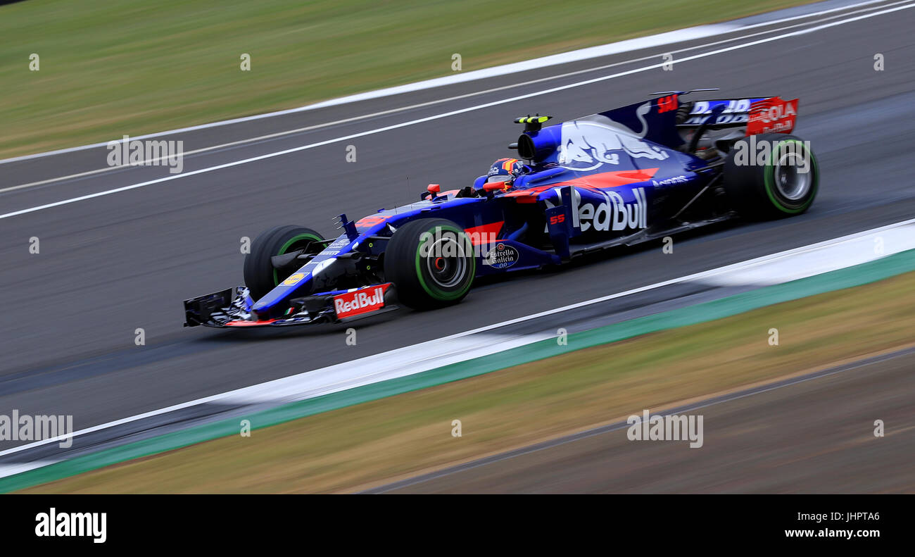 Toro Rosso's Carlos Sainz during qualifying for the 2017 British Grand ...