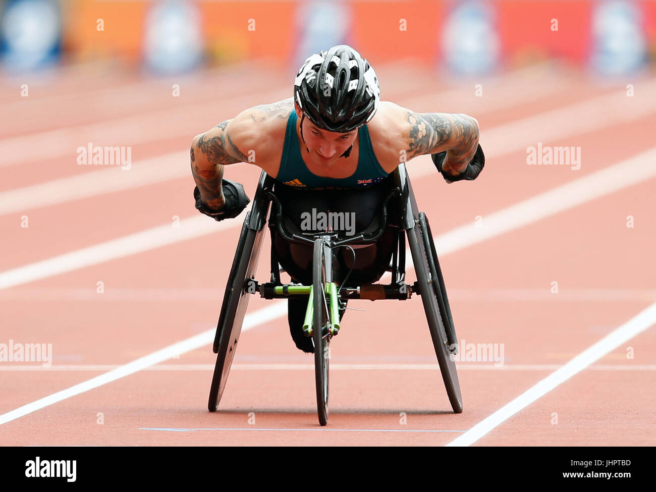 Australia's Rheed McCracken competes in the Men's 100m T34 Round 1 Heat ...