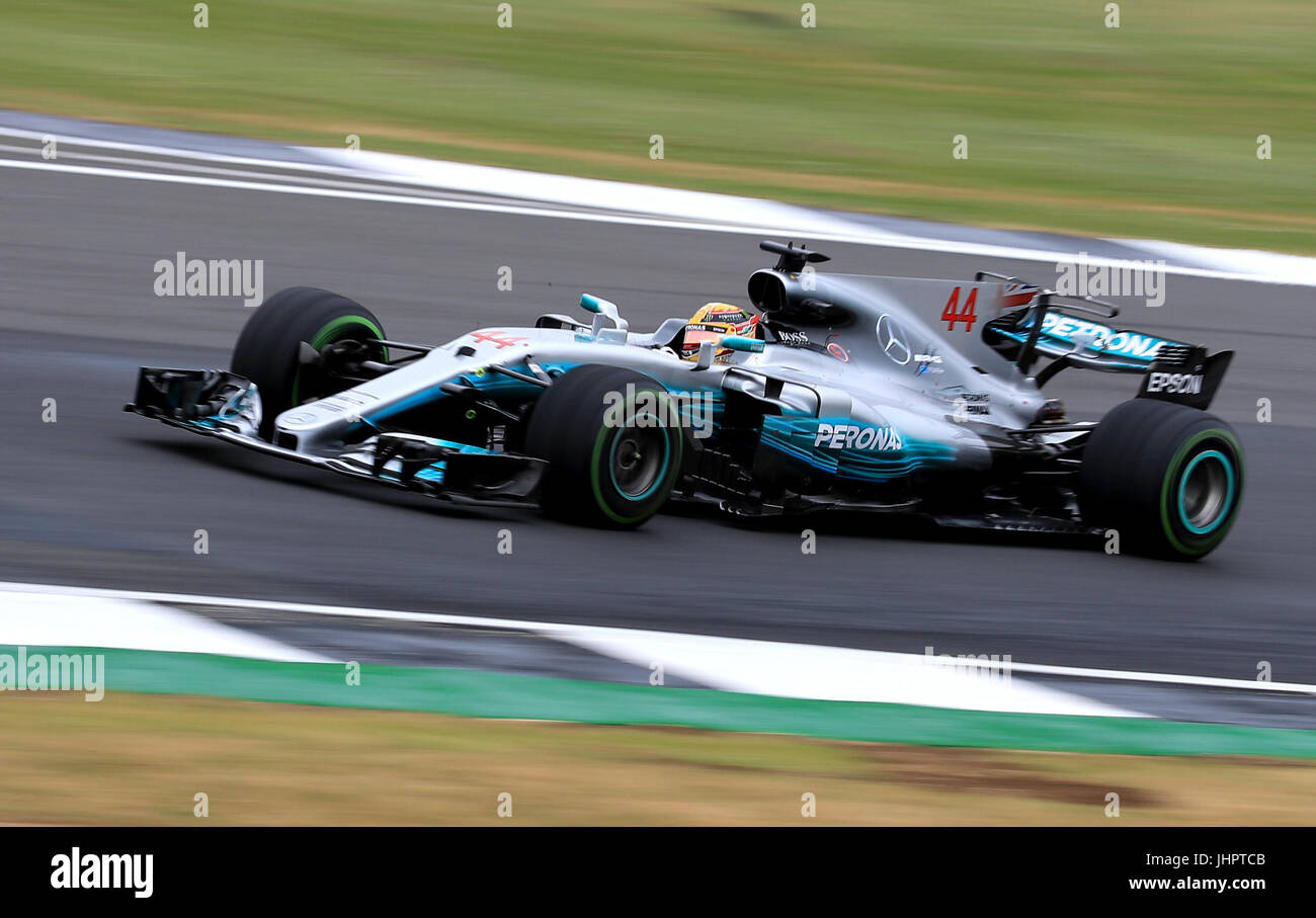 Mercedes' Lewis Hamilton during qualifying for the 2017 British Grand ...