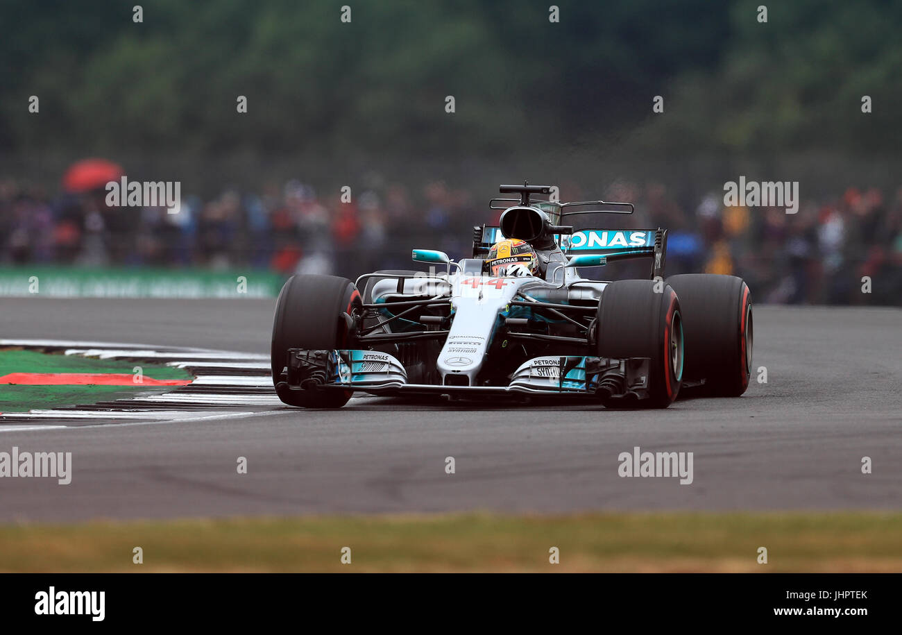 Mercedes' Lewis Hamilton during qualifying for the 2017 British Grand ...