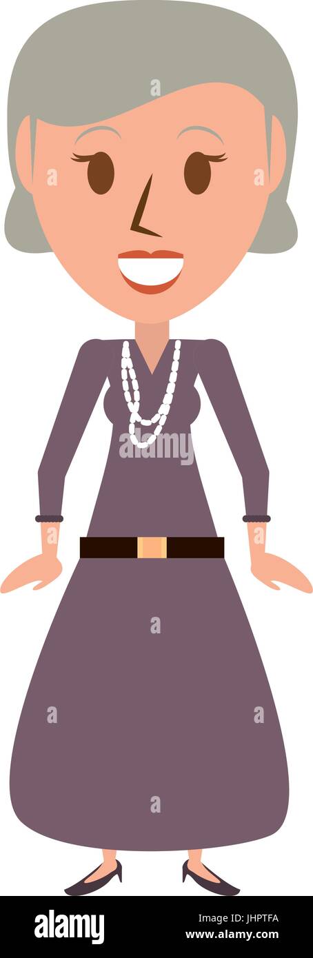 Retro elderly women Stock Vector Images - Alamy