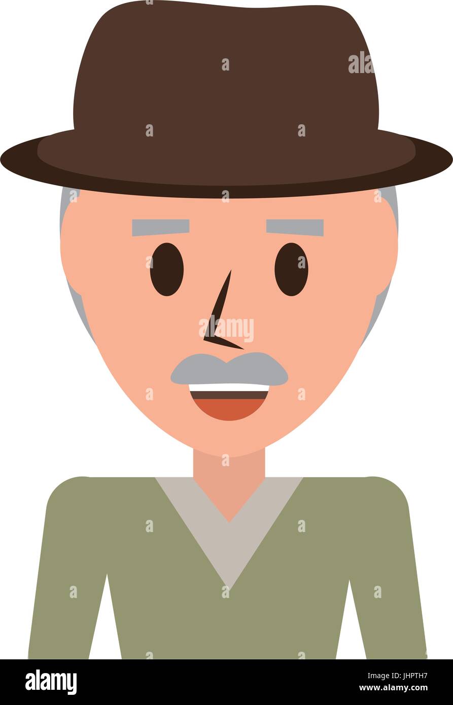 Retro Old man cartoon Stock Vector Image & Art - Alamy