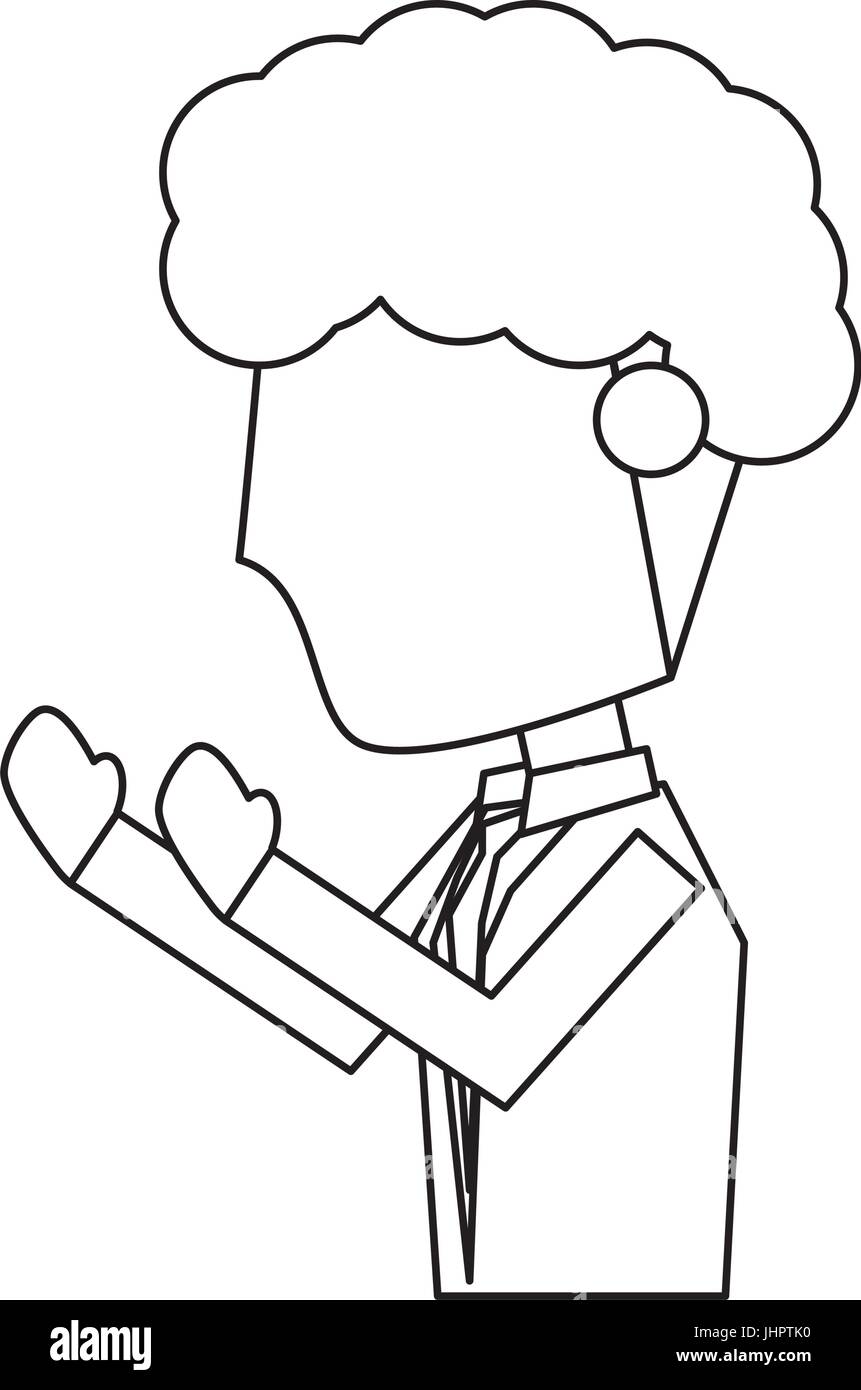 Faceless salesman Stock Vector Images - Alamy