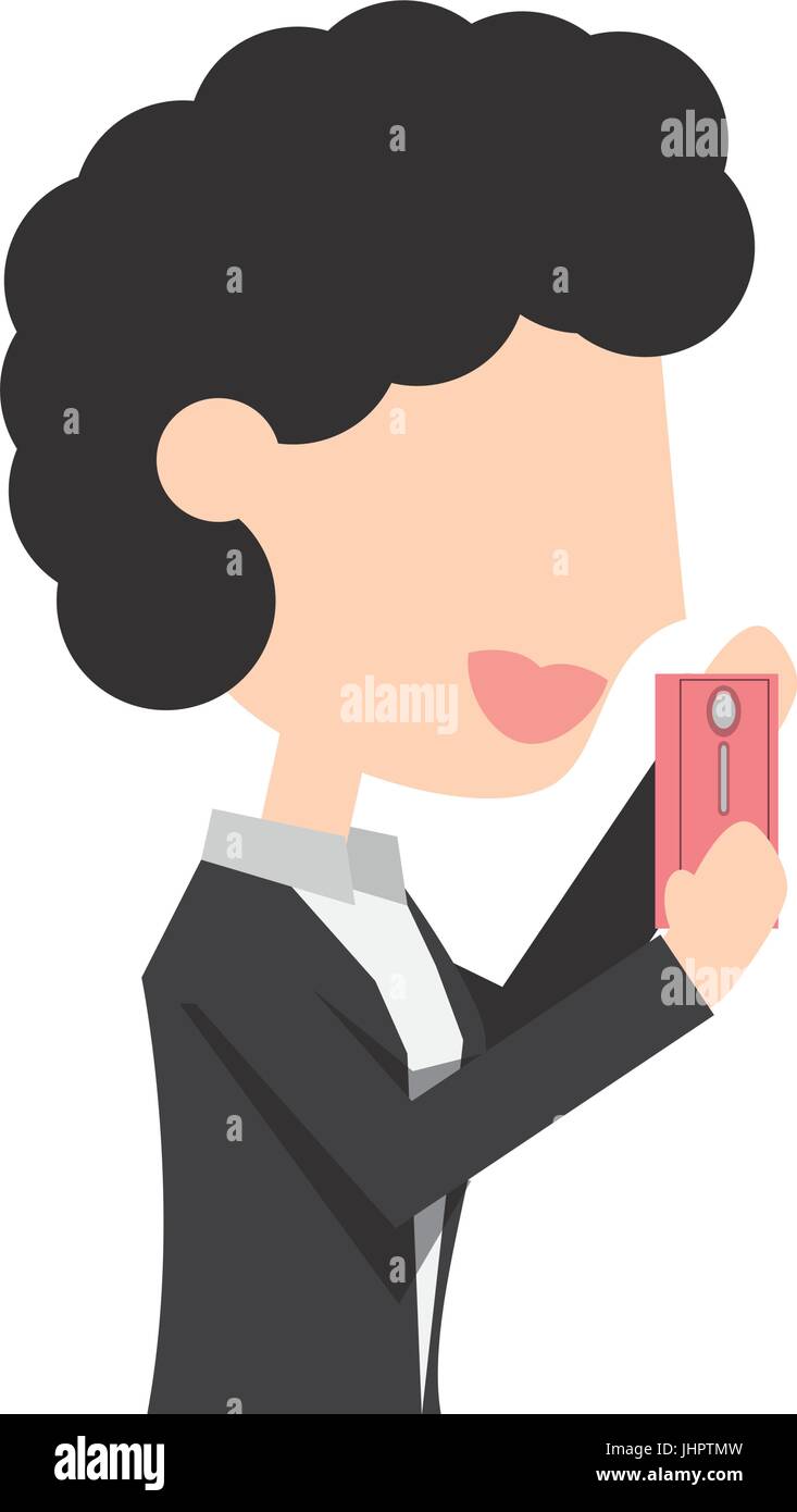 Young man watching mobile Stock Vector Images - Alamy