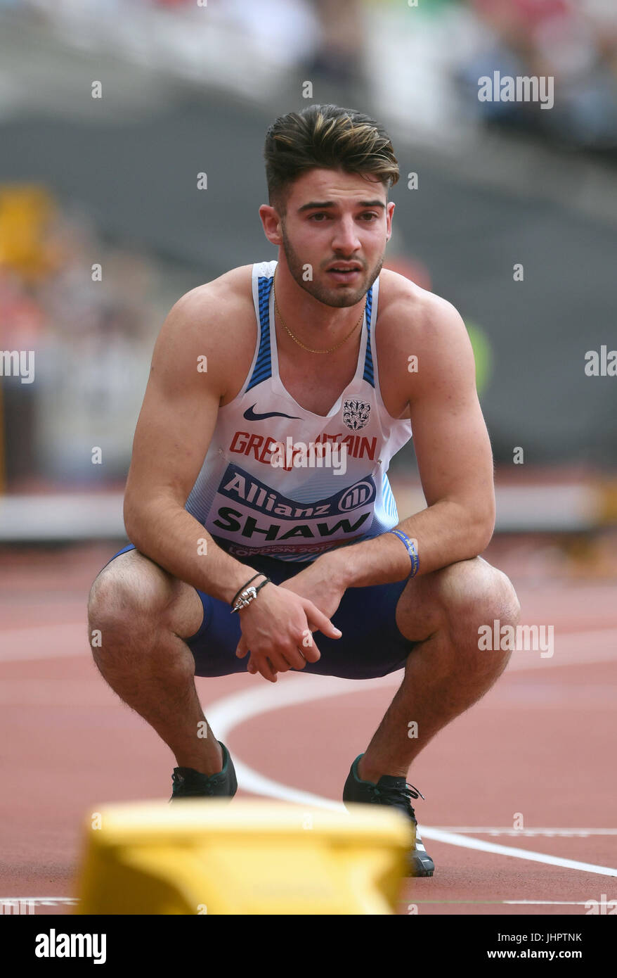 Great Britain's Zachary Shaw after finishing fourth in the Men's 100m ...