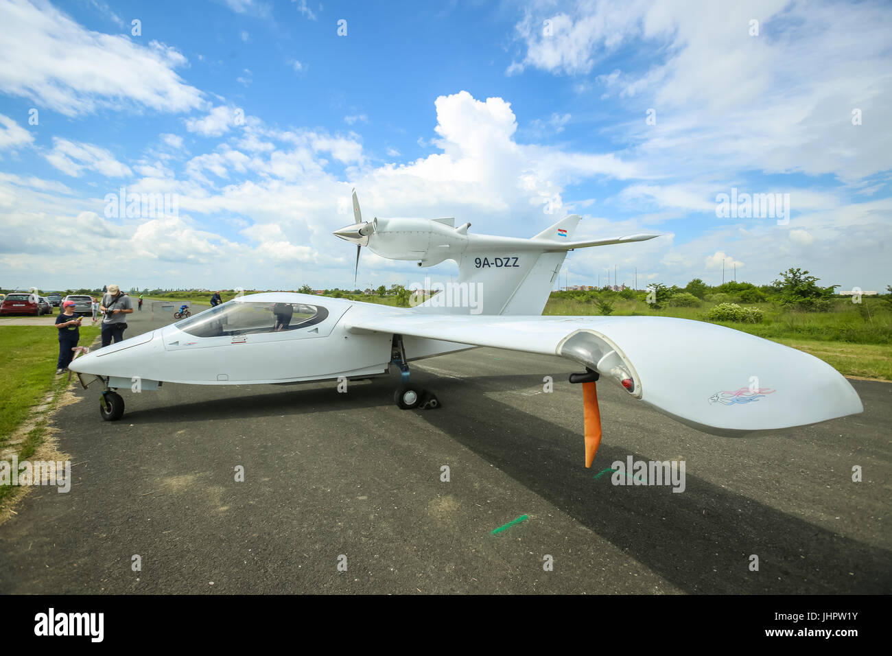 VELIKA GORICA, CROATIA - MAY 13, 2017 : People sightseeing the Seawind ...