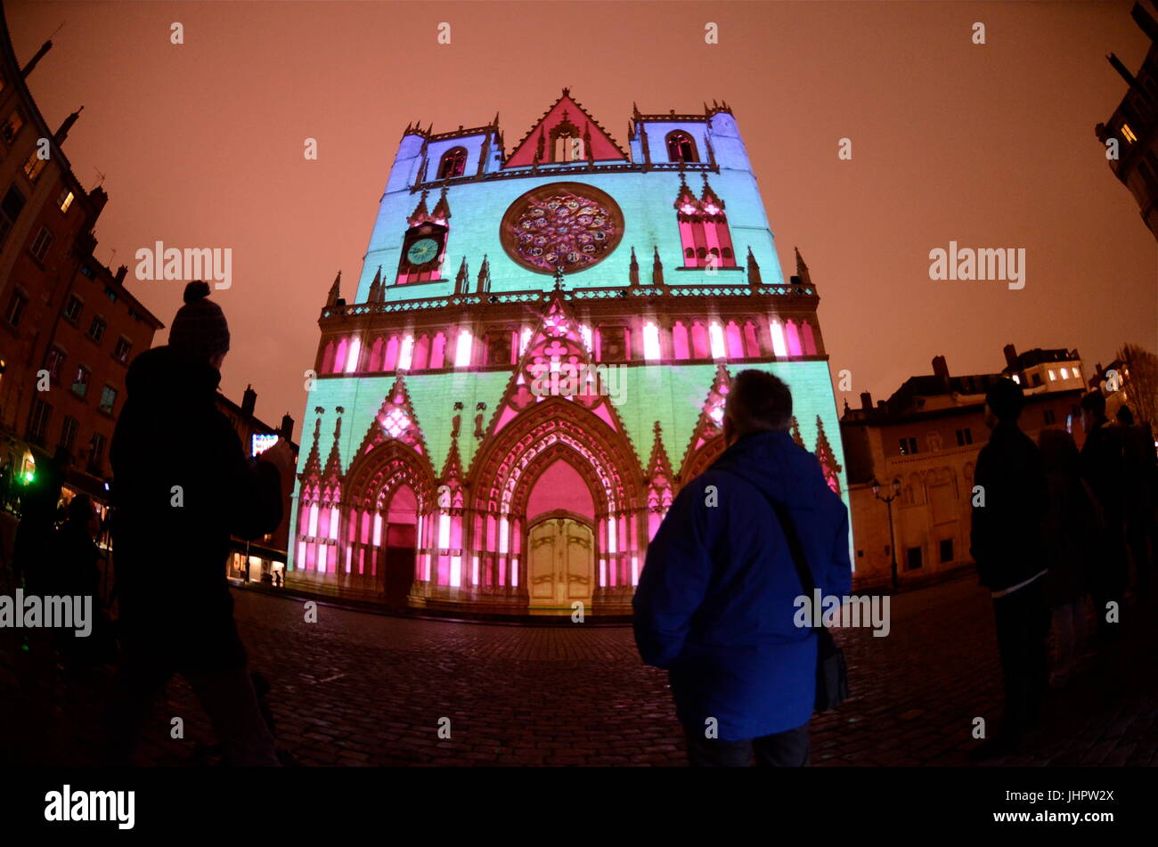 Festival of the Lights, Lyon (France Stock Photo - Alamy