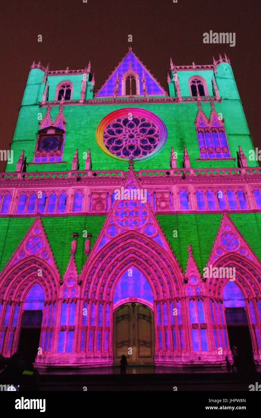 Lyon light festival hi-res stock photography and images - Alamy