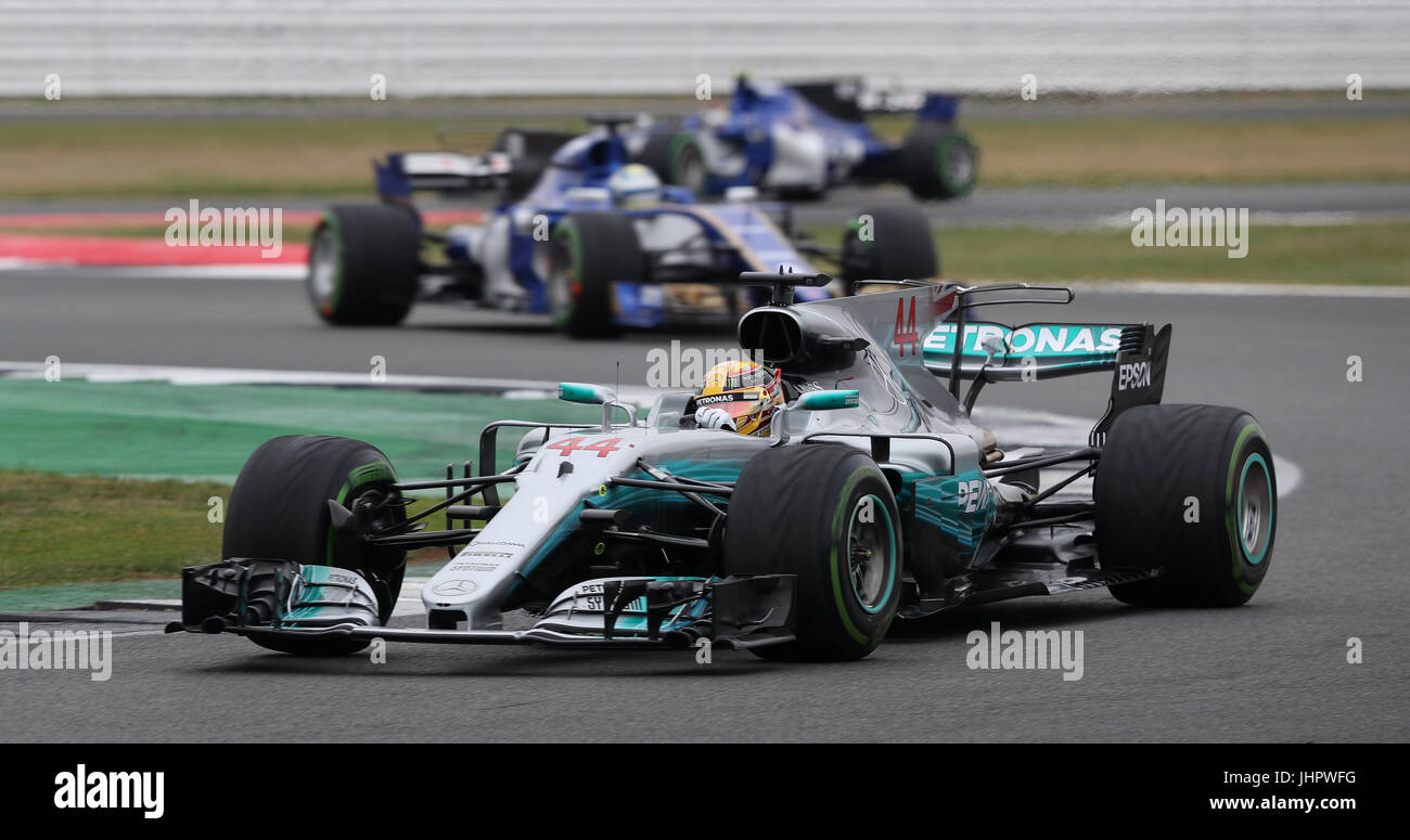 Mercedes Lewis Hamilton during qualifying for the 2017 British Grand ...