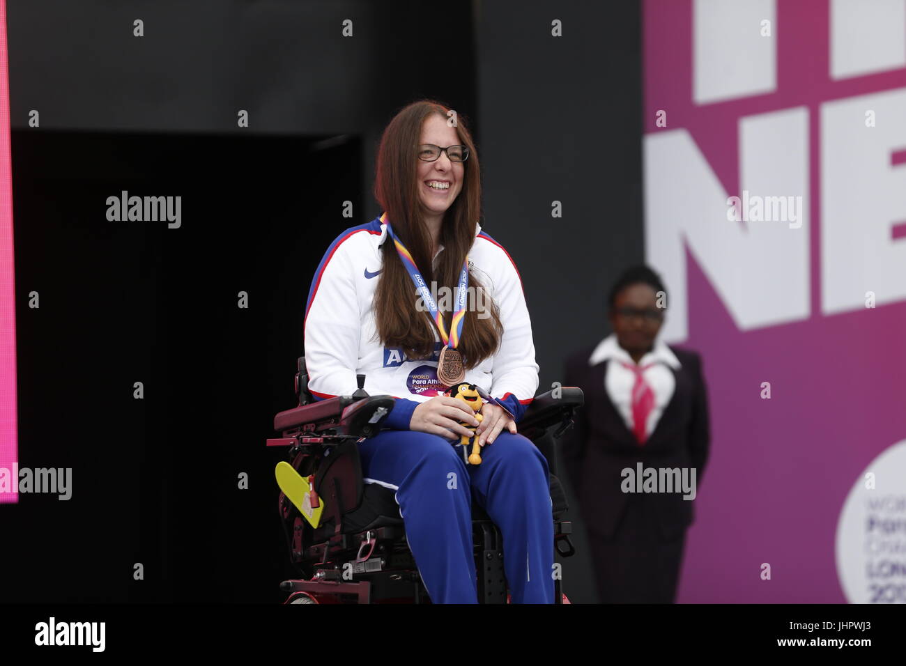 Great Britain's Gemma Prescott with her bronze medal after the Women's ...