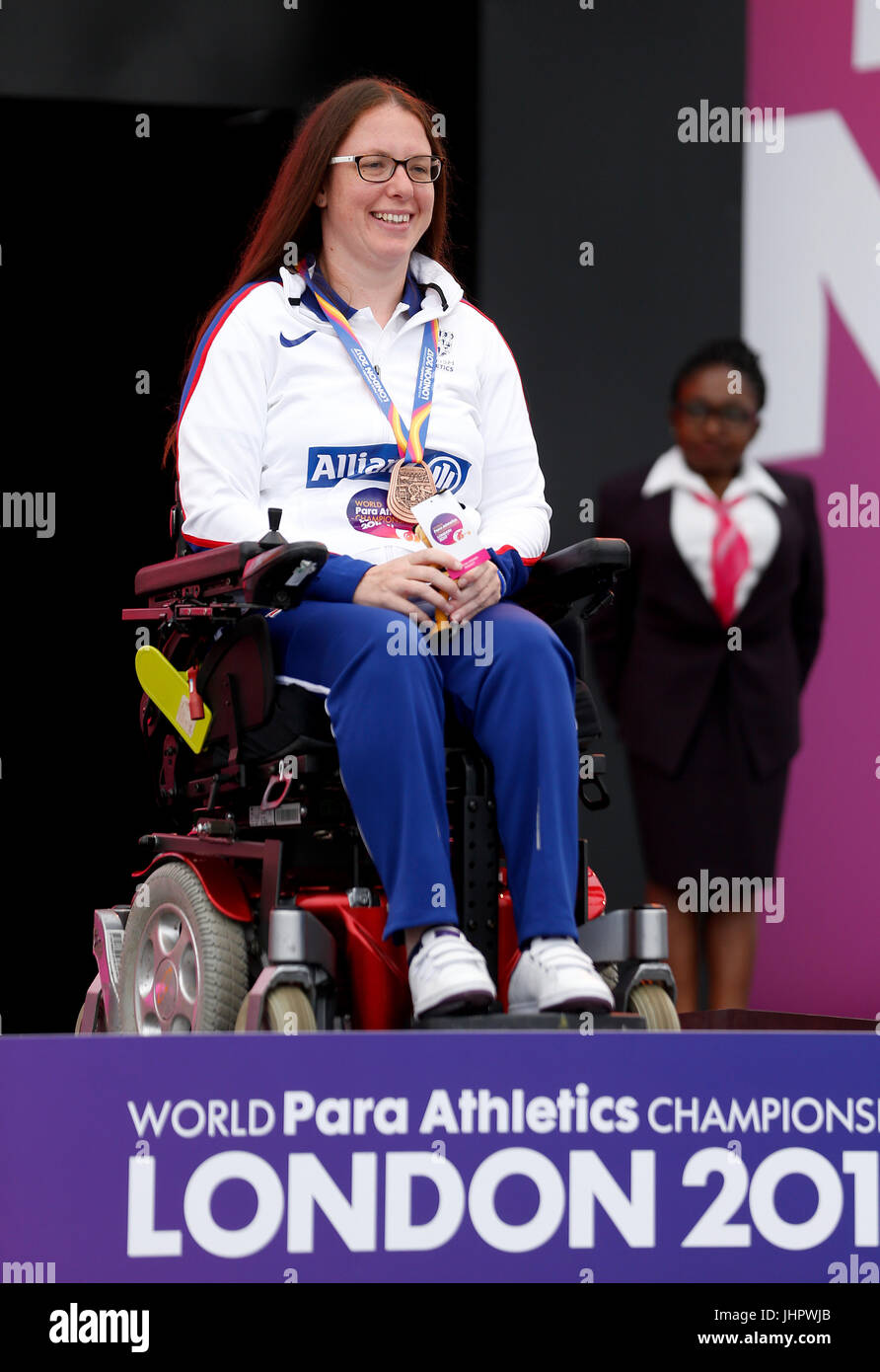 Great Britain's Gemma Prescott with her bronze medal after the Women's ...