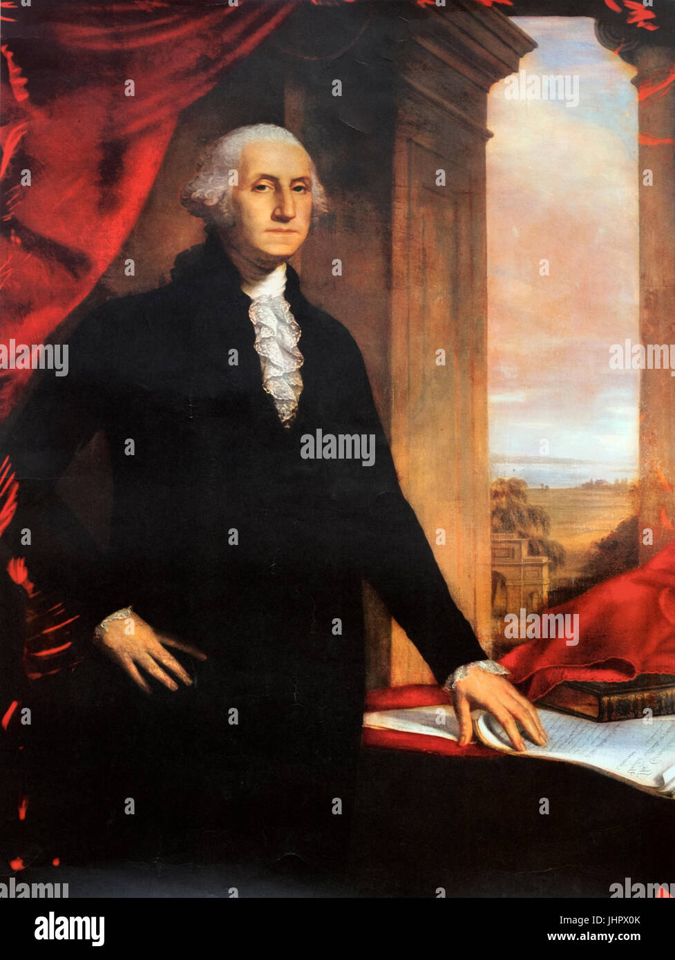 Portrait of US President George Washington(1732-1799) by American ...